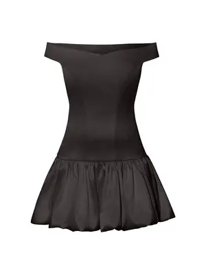 TIA DORRAINE Off-shoulders Satin Balloon Dress