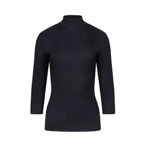 OH!ZUZA NIGHT&DAY Rib Rollneck Top - Black