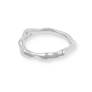 Côté Caché Organic Band Ring - Silver