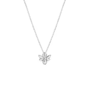 SPERO LONDON Sterling Bee Pendant Chain Necklace - Silver