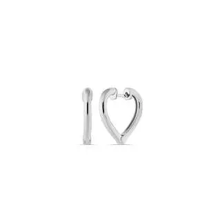 SPERO LONDON Sterling Heart Hoop Earring - Silver