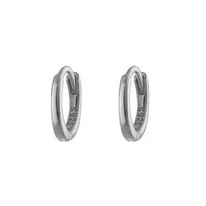 OUTOFOFFICE Eight Mm Huggie Hoop Earrings - Silver