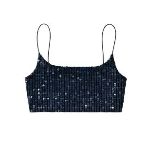 YORSTRULY Skinny Bra Midnight Sequinned - Blue