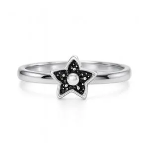 UNALOE Sterling Sea Star Ring – Adjustable Symbolic Beach-inspired Ring - Silver