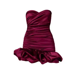 NUR KARAATA Mia Mini Dress - Red