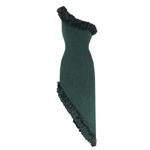 NUR KARAATA Florentina Long Sparkle Dress