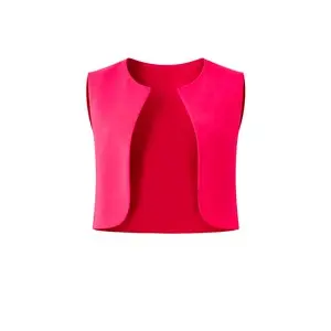 LUMINA ELIGMA The Arabesque Vest Ensemble – Fuchsia - Pink