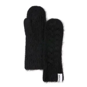 ARCTIC FOX & CO. Mohair Mittens Ebony - Black