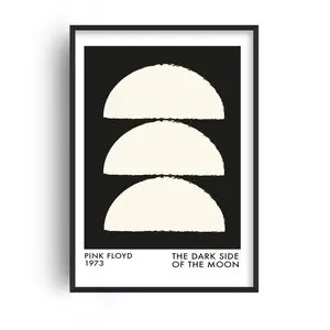 FANCLUB The Dark Side Of The Moon Pink Floyd Music Abstract Art Print A2 - Black