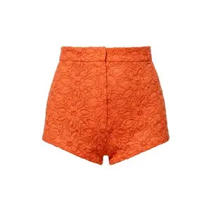 AGGI BY HALEWSKI Cori Sun Lace Micro Shorts - Orange