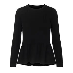 TIRILLM Mie Feminine Merino Wool Pullover Navy - Blue