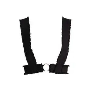 SALTEYE STUDIO Black / Red Hand-frayed Harness - Black/red