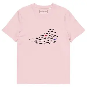 ANCHOR & CREW Cotton Fish Where's William Going? Organic Cotton T-shirt - Pink