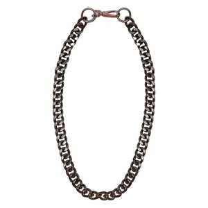 SYLVIA PIECHULLA Chunky Aluminium Chain Necklace Opera Length Cleopatra