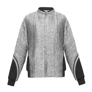 SMART AND JOY Bi-color Bumper Jacket - Grey