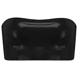 ELISSA POPPY Latex Crop Top - Black