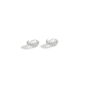 RRAINE JEWELRY Mini Marjorie Hoops - Silver
