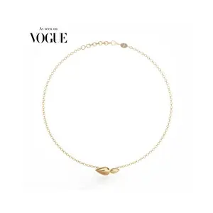 LINDA FIORE Lotus Necklace Vermeil Gold
