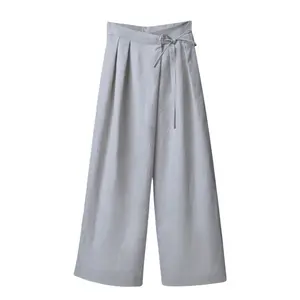 LONDON ATELIER BYPRODUCT Light Technical Culottes With Wrap Detail - Grey