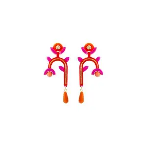 GISSA BICALHO Handmade Acrylic Earring Casca Danta