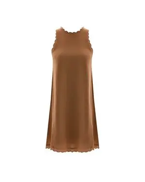 MONLICIA Calia Mini Linen Dress - Brown
