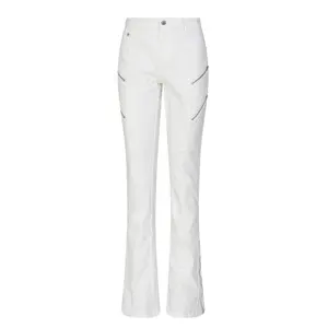 CIRCULAR PATH Zelda Zipper Jean Tall - White