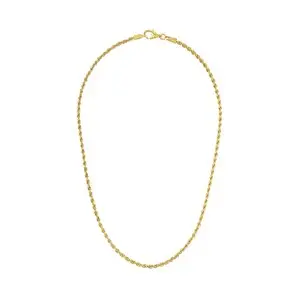 OLIVIA LE Venice Twisted Filled Rope Necklace - Gold