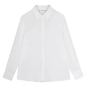 BEL CASHMERE Bianca Silk Blouse Ivory - White