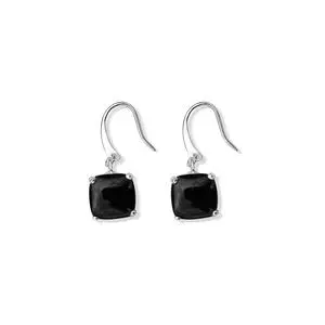 FV JEWELLERY La Stele Onyx Dome Earrings - Black