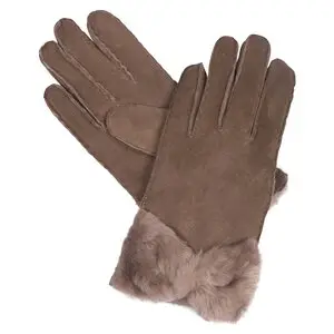 OWEN BARRY Sheepskin Gloves Mushroom Cep - Brown