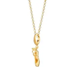 LILY CHARMED Plated Pointe Ballet Shoe Necklace