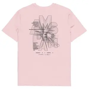 ANCHOR & CREW X Gustatory Organic Cotton Embroidered T-shirt - Pink