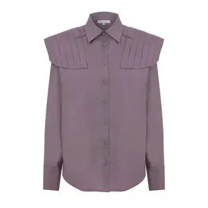 MAAN ISTANBUL Oversize Cotton Shirt Naomi - Grey