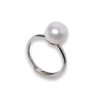NINEMOO Classic Pearl Ring - Silver