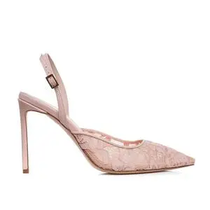 GINISSIMA Ines Lace Slingbacks Premium Collection - Pink