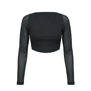 SEROTONE SWIM Reversible Mesh Twist Swim Top - Black