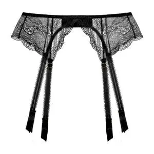JOURNELLE Sapna Suspender Belt Noir - Black