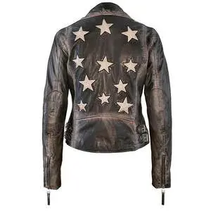Mauritius Star Lambskin Leather Jacket Christy Vintage