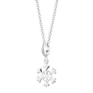 LILY CHARMED Sterling Snowflake Charm Necklace - Silver