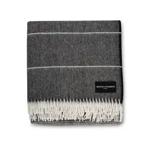 HEATING & PLUMBING LONDON Wonderland Alpaca & Merino Lambswool Blanket - Black