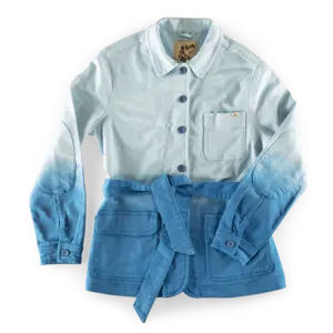 &SONS TRADING CO Damsons Chore Jacket Ombr - Blue