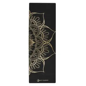 SHAKTI WARRIOR Cork Yoga Mat Sahasrara - Black