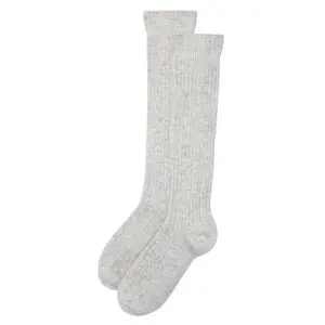 MAMU DREAM Long Merino Wool & Cashmere Socks - Grey
