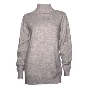 CHANEL JOAN ELKAYAM Neutrals / Cashmere Turtleneck Sweater - Grey