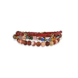 JAREDJAMIN Scorpion King Bracelet Set - Red