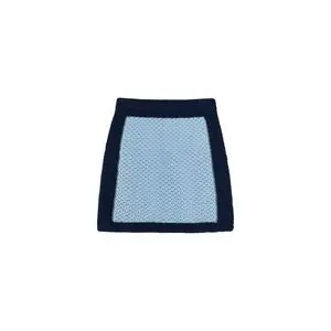 THISISU COLLECTION Nerina Colorblock Beachwear Knit Skirt - Blue