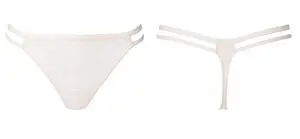 BOTT LINGERIE Lace Thong La First Ros - White