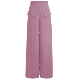 Layo G Stretch Wide-leg Dress Pants — Blush - Pink