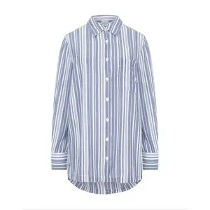 NUDEA The Midi Shirt French Navy Stripe - Blue