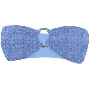 BLACKBOUGH SWIM Shelby Bandeau Top / Oceania Crochet - Blue